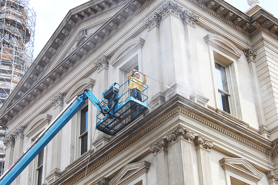 Cleaned, sealed, painted, tuck-pointed: Capitol Building ready to gleam ...